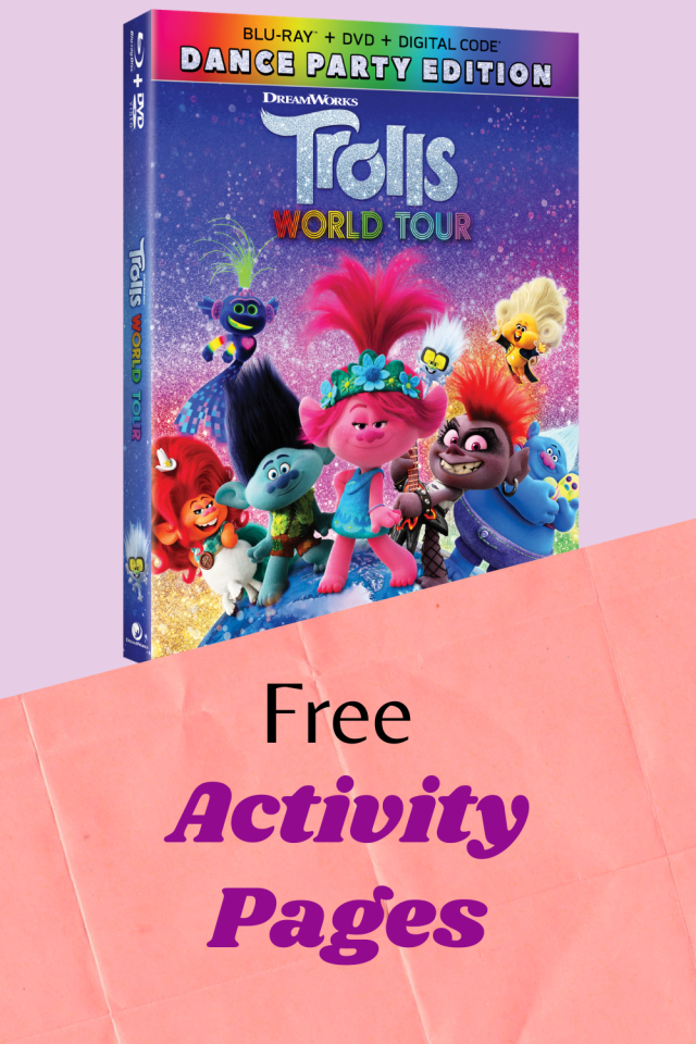 Trolls World Tour Movie DVD and Activity Packets - Tools2Tiaras